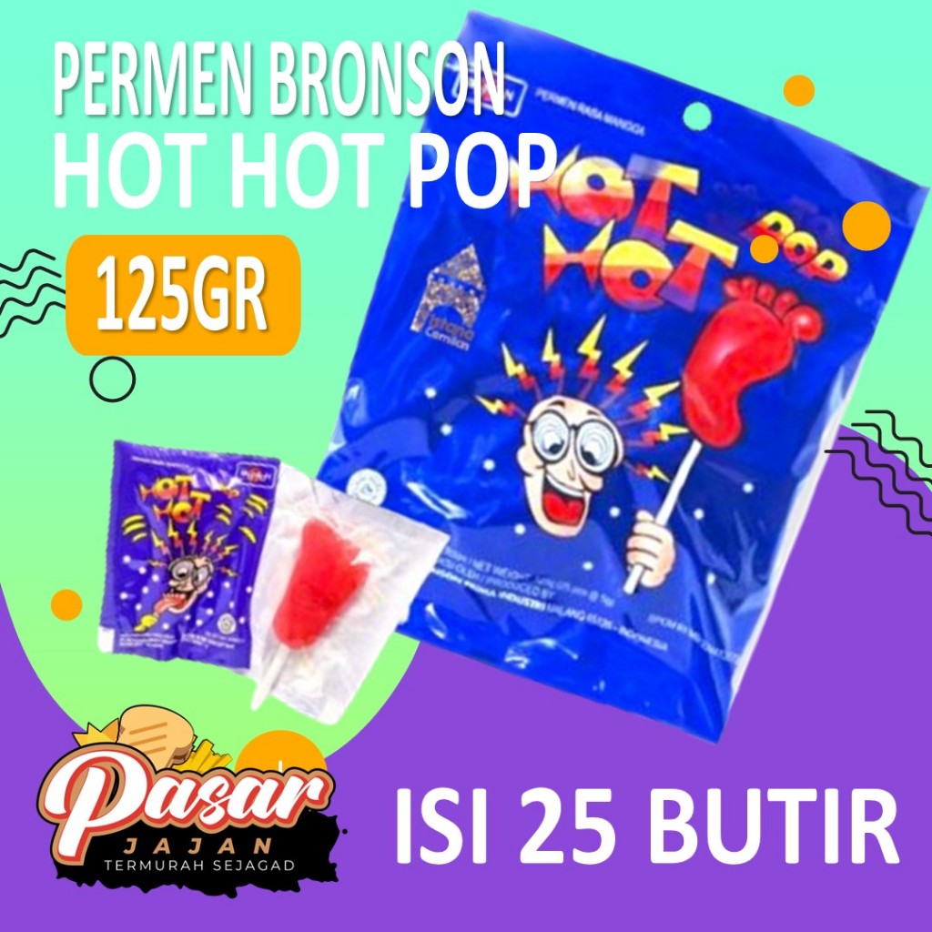 Jual Permen Hot Hot Pop Isi 25pcs/pack Candy Permen Kaki Bronson | Shopee Indonesia