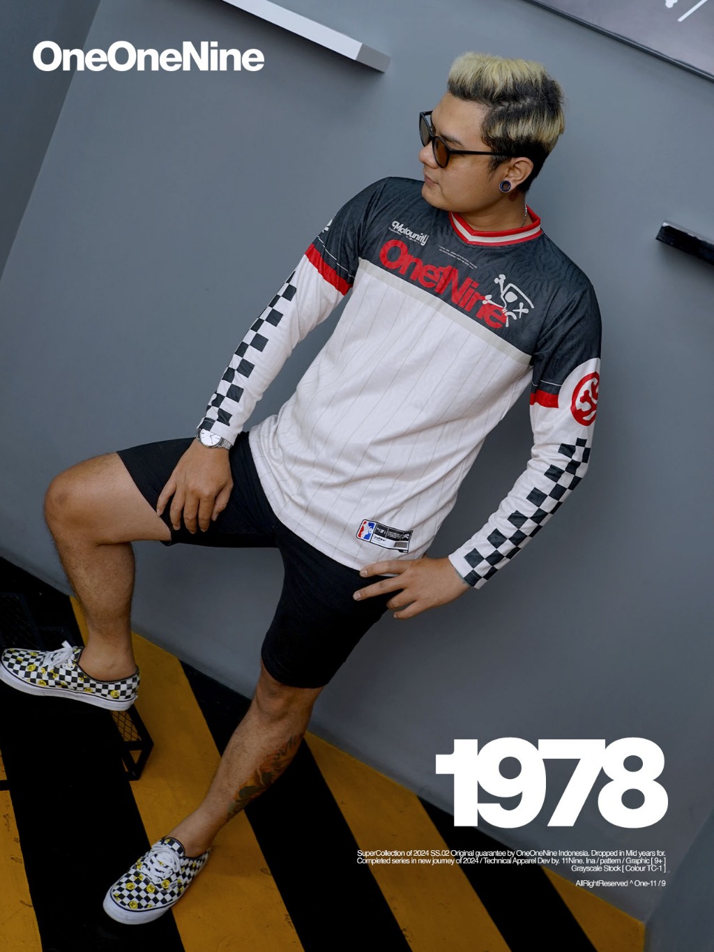 Jual KSR ONEONENINE - JERSEY 1978 BLACK CREAM SERIES | JERSEY LENGAN ...