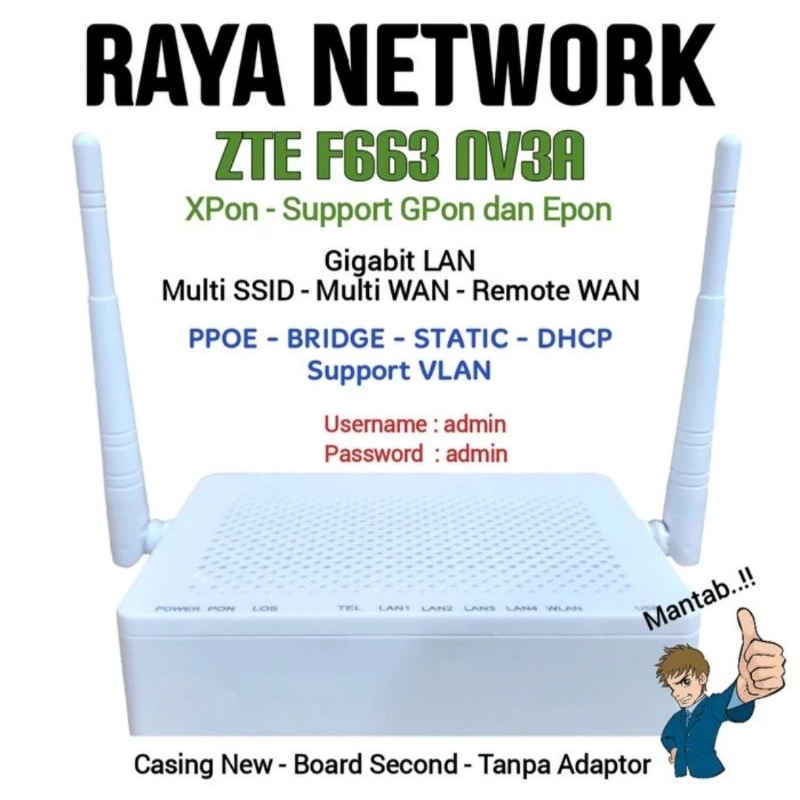 Jual ZTE F663 nV3a XPon Casing New | Shopee Indonesia