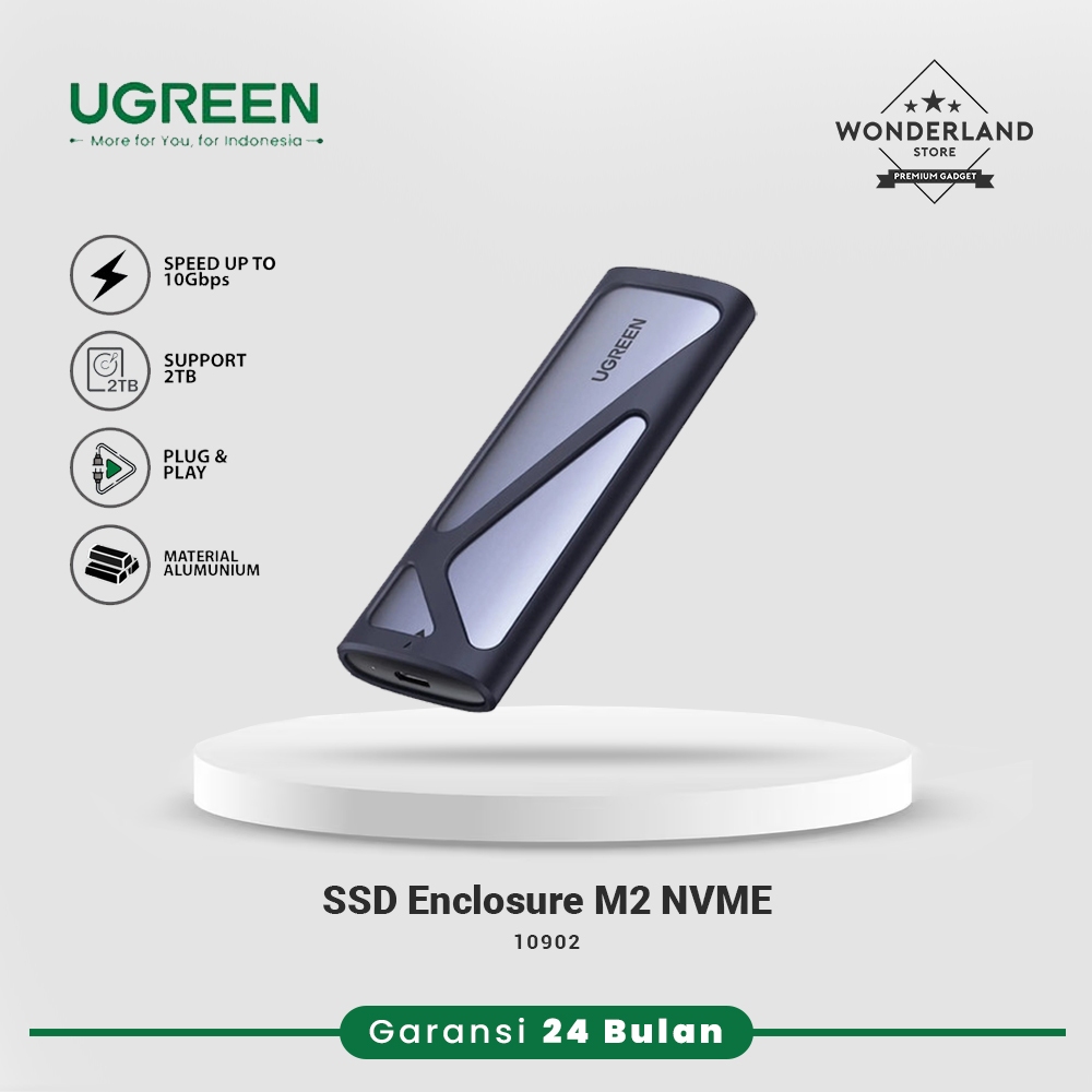 Jual Ugreen SSD Enclosure M.2 Sata/NVME to USB-C 3.1/USB-A 3.0 Casing SSD | Shopee Indonesia