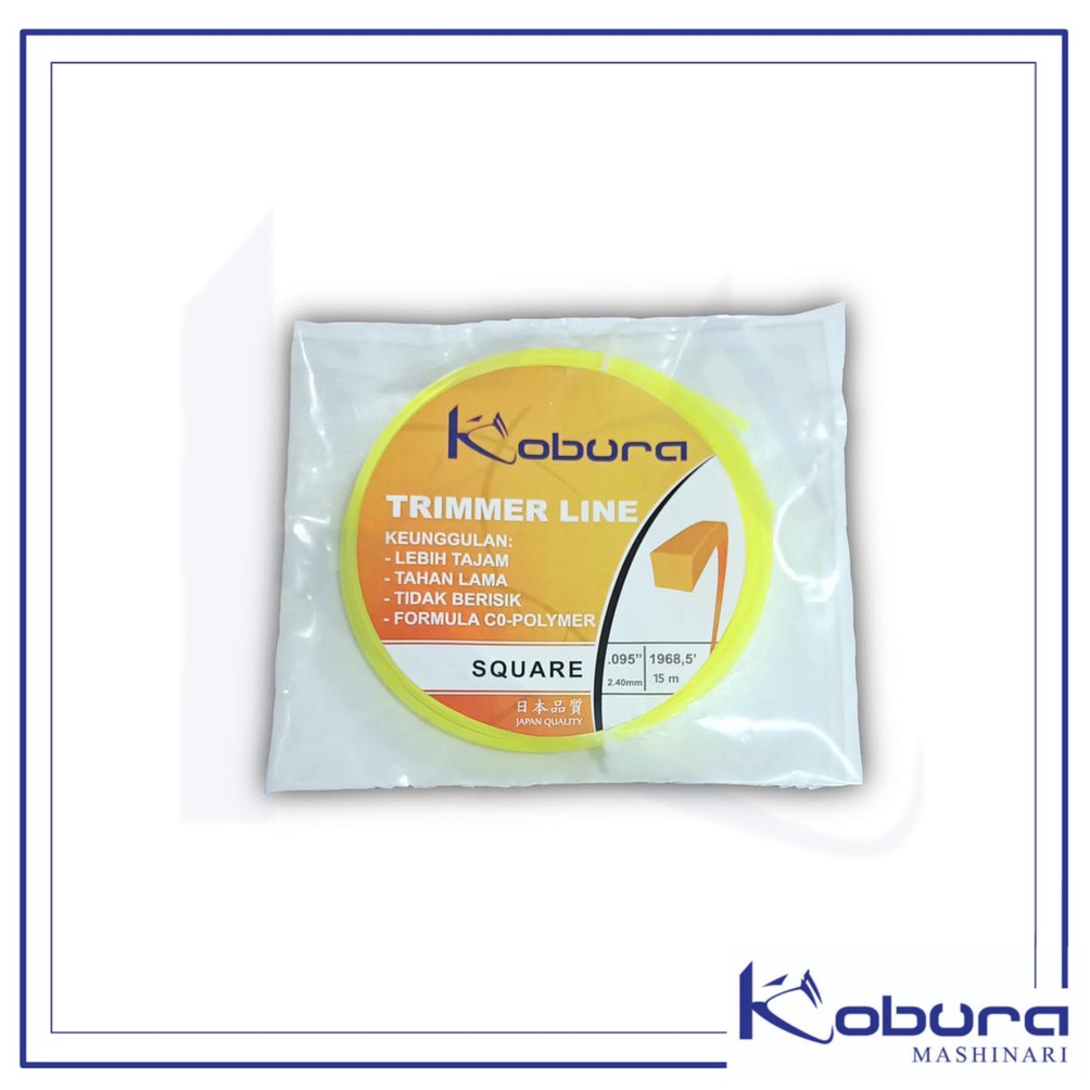 Jual SUPER Senar trimmer line potong rumput 24 mm x 15 meter | Shopee ...