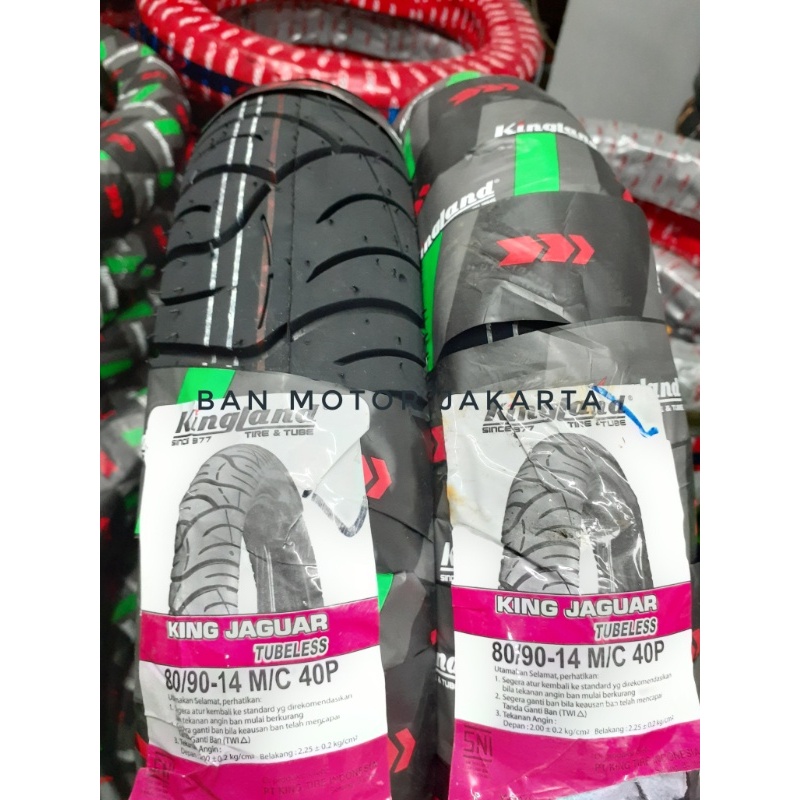 Jual Ban Matic Tubeless 80/90-14 Kingland Jaguar Ban Luar Motor Matic | Shopee Indonesia