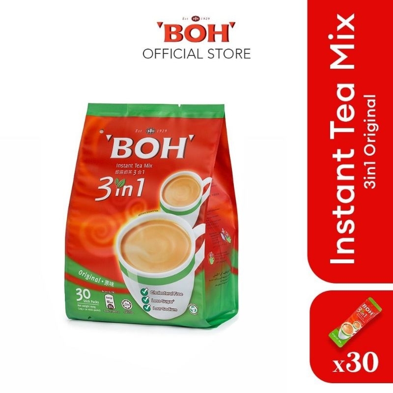 Jual Boh Tea instan/teh tarik 3 in 1 (isi 30) EXP july 2026 | Shopee ...