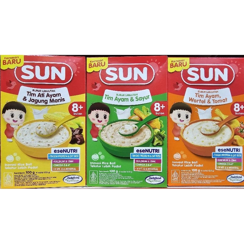 Jual SUN Bubur Lanjutan 100gr Box - Untuk Usia 8 Bulan Ke Atas | Shopee ...