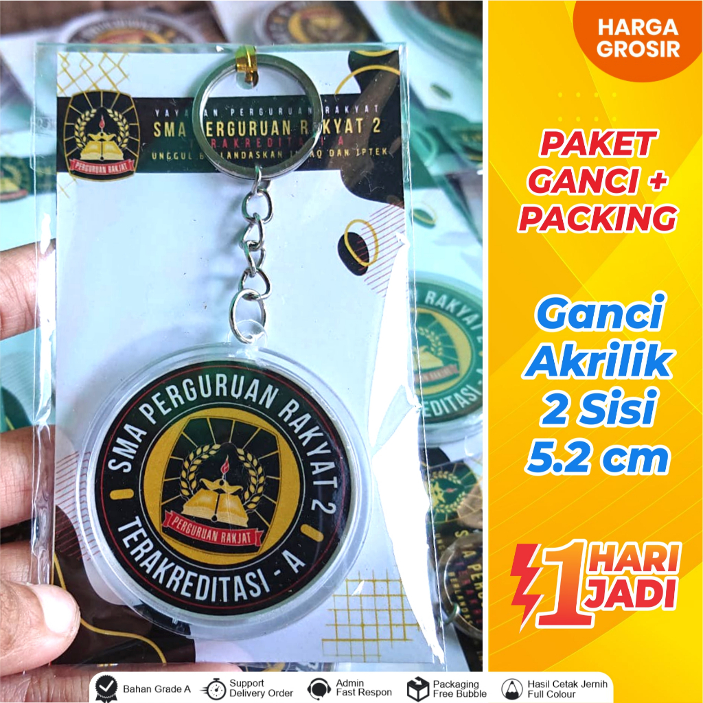 Jual [KILAT 1 HARI JADI] GANCI AKRILIK CUSTOM + PACKING EKSKLUSIF ...