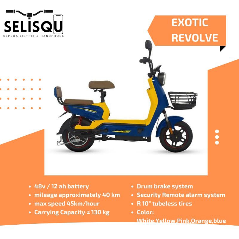 Jual Sepeda Listrik Exotic Revolve BERGARANSI RESMI | Shopee Indonesia
