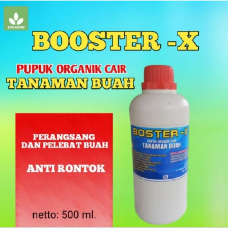 Jual Booster -X ( Perangsang Dan Pelebat Buah )Pupuk Organik Cair 500 Ml. | Shopee Indonesia