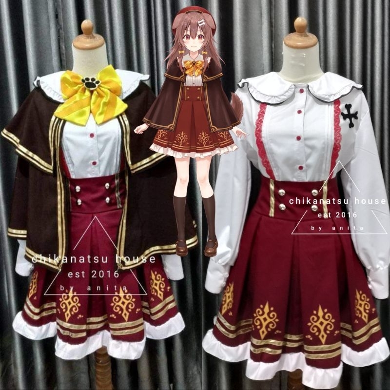 Jual Inugami Korone Cosplay Costume Vtuber Hololive Japan | Shopee ...