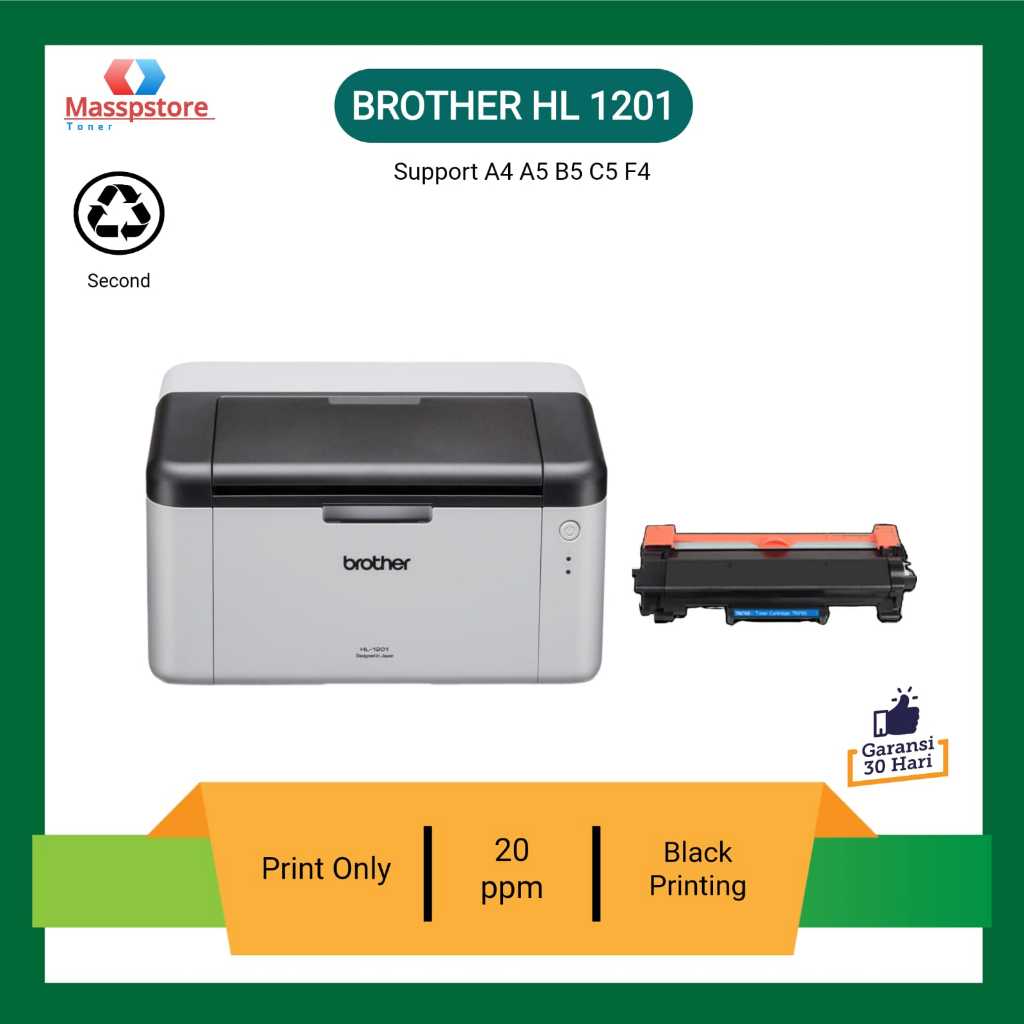Jual Printer Hitam putih Brother HL1201 Monokrom bergaransi | Shopee ...