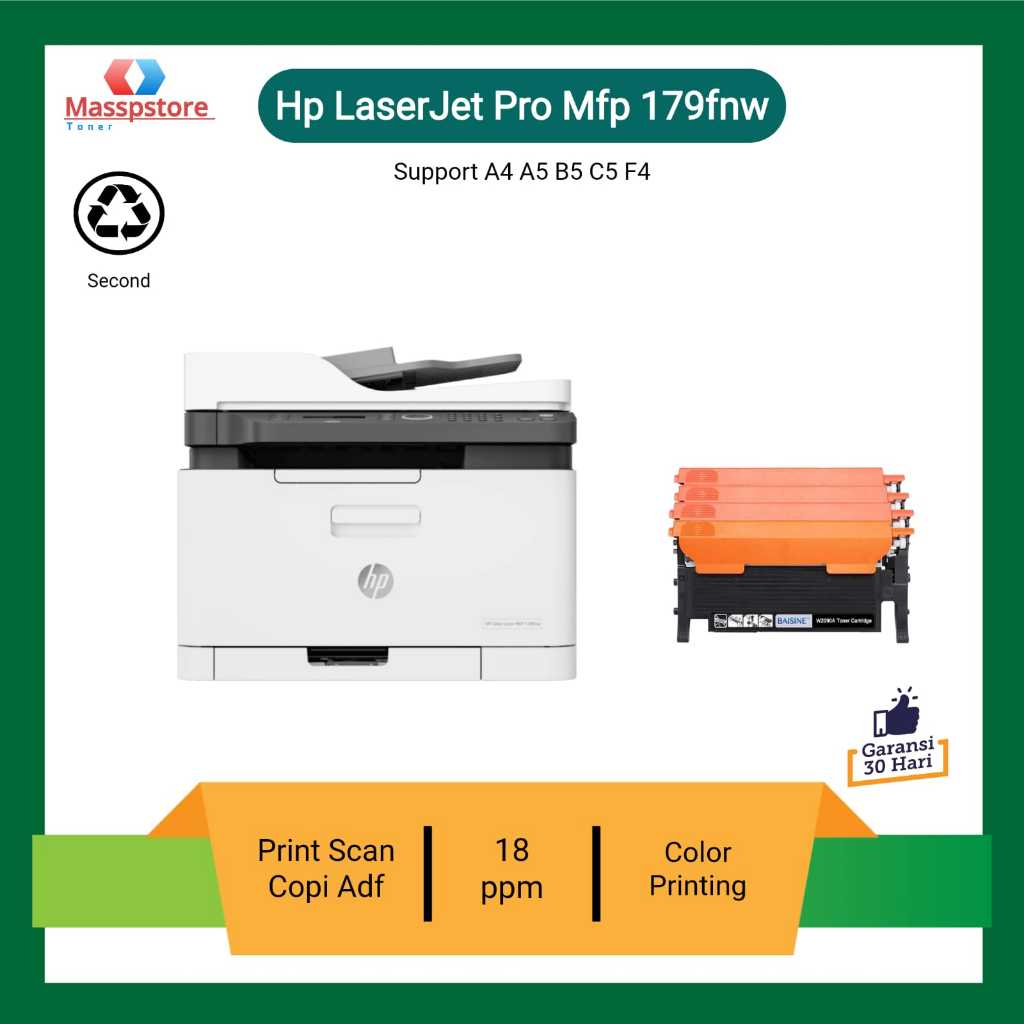 Jual Printer Foto copy Hp color laserjet mfp 179fnw Multifungsi werles print scan copy | Shopee ...