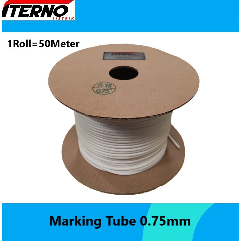 Jual Marker Tube Kabel 0.75 1.0 1.5 2.5 4 6mm 10mm Tubing Marker Iterno ...