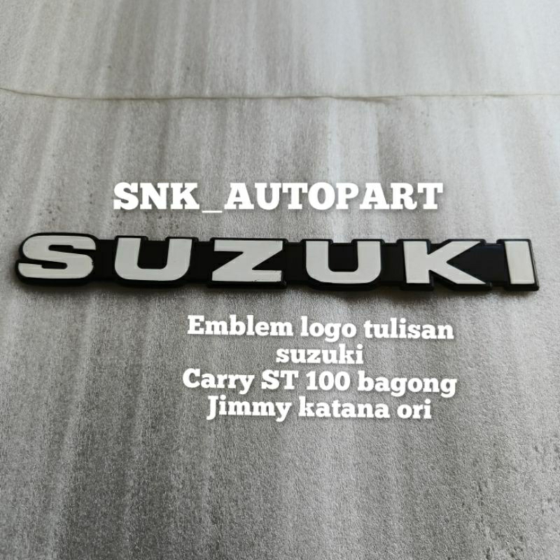 Jual Logo emblem lambang tulisan suzuki carry ST 100 bagong jimmy katana ori | Shopee Indonesia