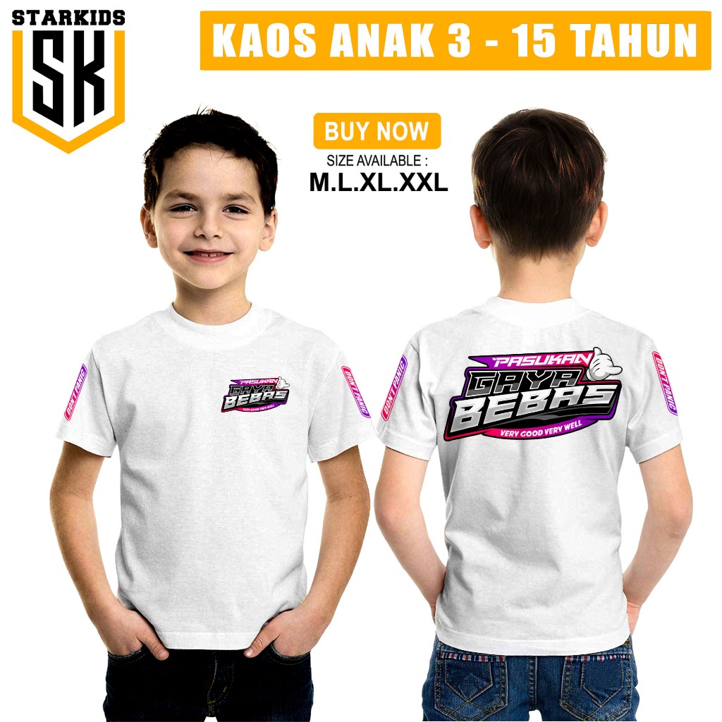 Jual KAOS ANAK PASUKAN GAYA BEBAS LENGAN PENDEK PRIA ATAU KAOS RACING ...
