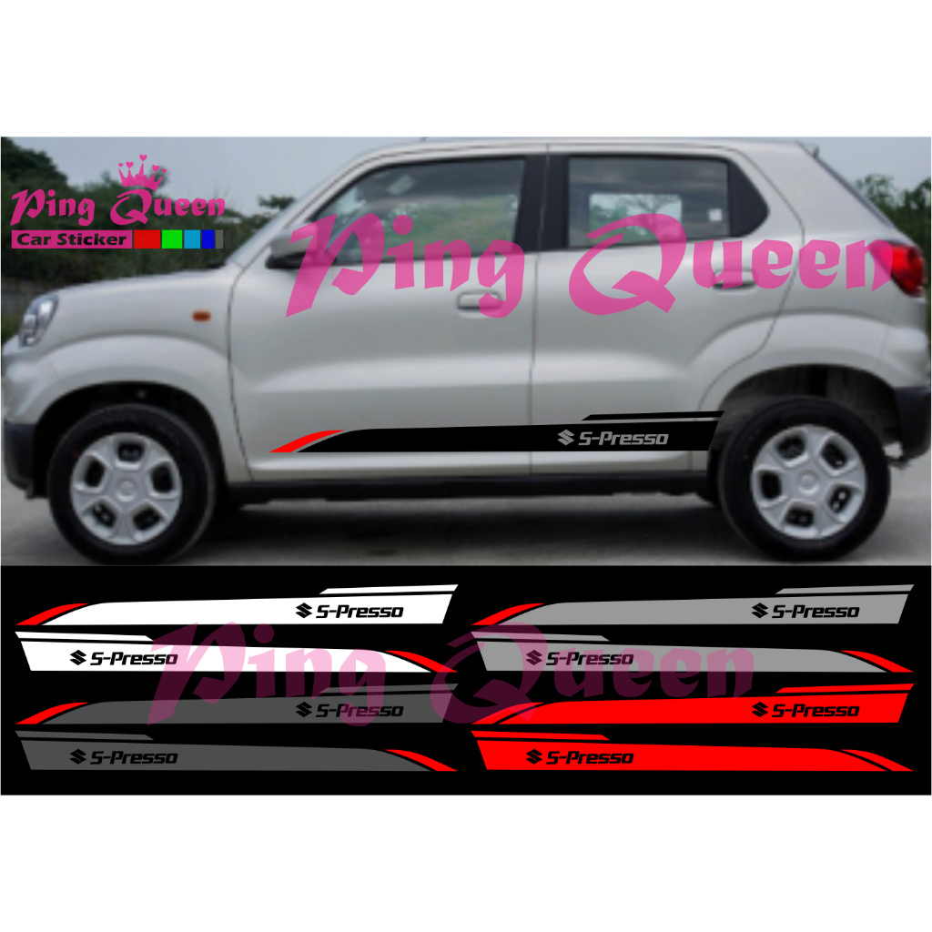 Jual CUTTING STICKER MOBIL S-PRESSO STICKER LIST MOBIL SUZUKI S-PRESSO ...