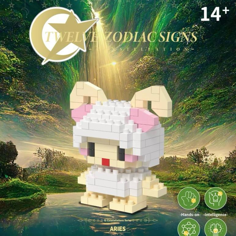 Jual [tma] Mainan Mini Brick Karakter / Balok Susun Mini / Building Box ...