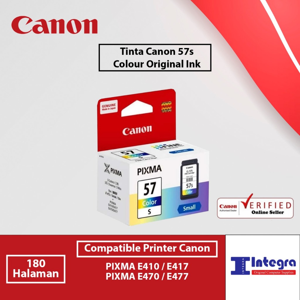 Jual Tinta Canon Colour 57s CL 57s 57 Small Color Tinta Printer Canon ...