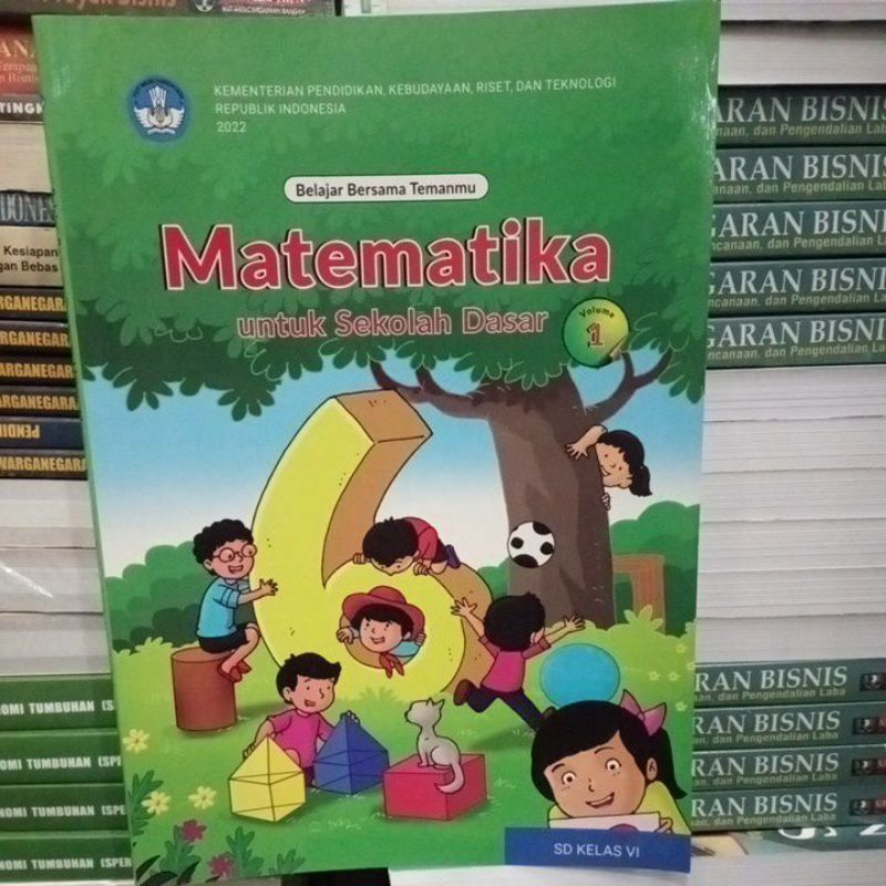Jual BUKU PAKET MATEMATIKA Vol 1 * SD Kelas Vl KURIKULUM MERDEKA ...