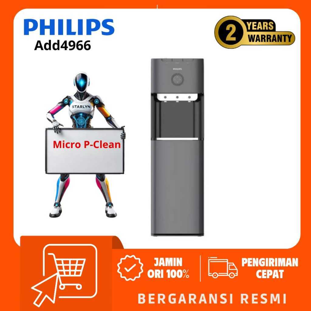 Jual PHILIPS Dispenser Galon Bawah Filtrasi Mikro P- Clean ADD4966/70 ...