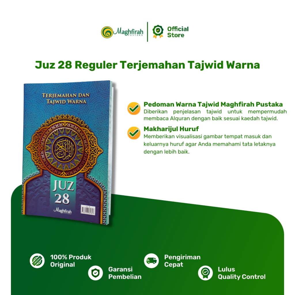 Jual Maghfirah Pustaka Juz 28 Reguler Mushaf Hafalan Lengkap Terjemahan ...