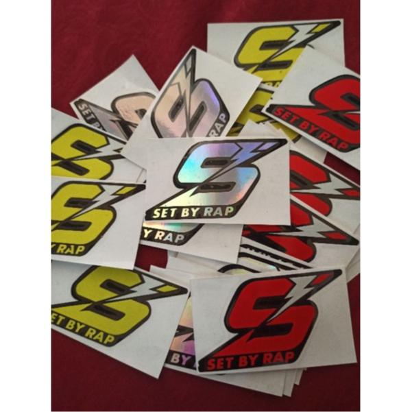 Jual Sticker SET BY RAP Logo S Viral Stiker Cutting | Shopee Indonesia