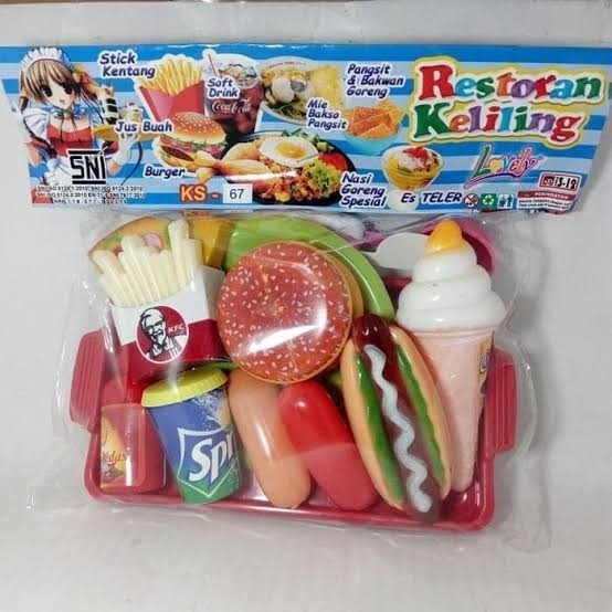 Jual Mainan Anak Burger Kuliner Nusantara - Ks67 | Mainan Masakan Murah ...