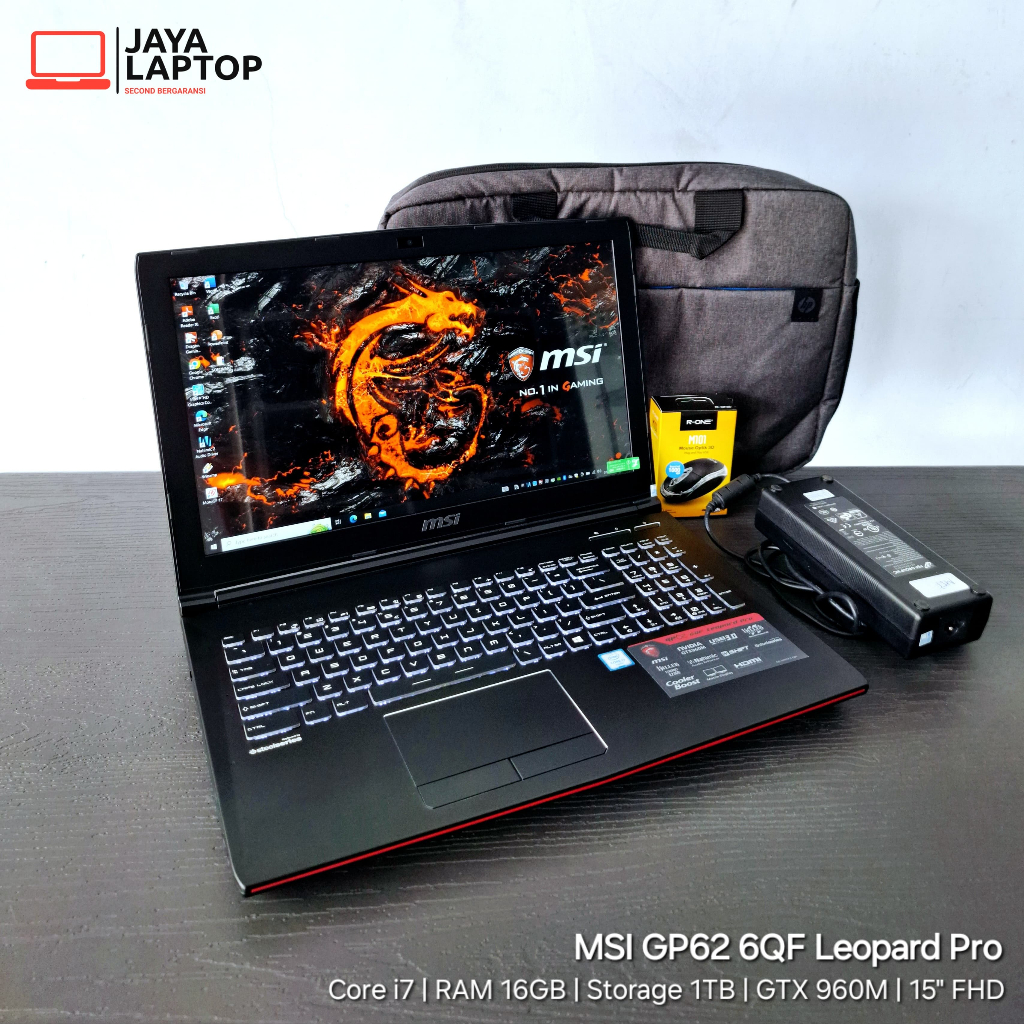 Jual MSI GP62 6QF Leopard Pro Core i7 RAM 16GB Storage 1TB Nvidia GeForce GTX 960M 15 inch FHD ...