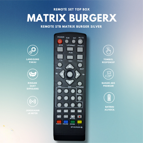 Jual Remot STB Remote STB Matrix Burger / Matrix Apple Kuning / Matrix ...