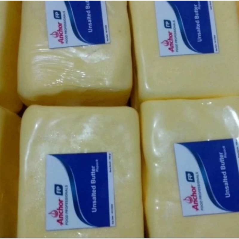 Jual Unsalted Butter Anchor 1kg Pure Butter | Shopee Indonesia