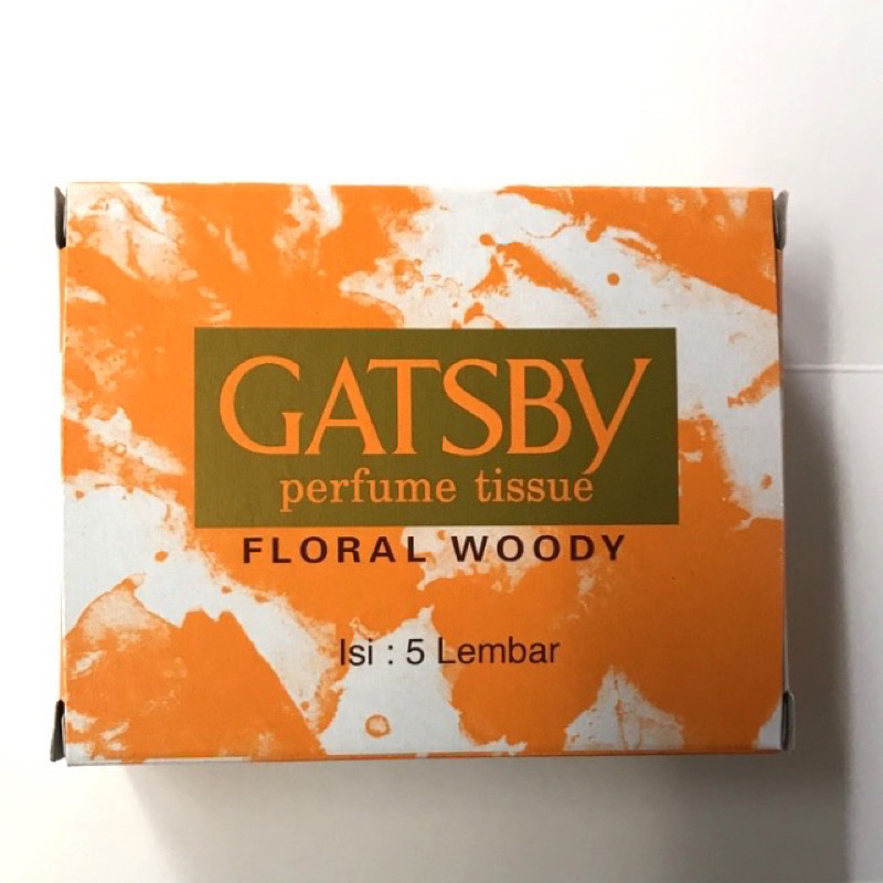 Jual Gatsby Perfume Tissue Floral Woody isi 5 lembar / Gatsby Perfume ...