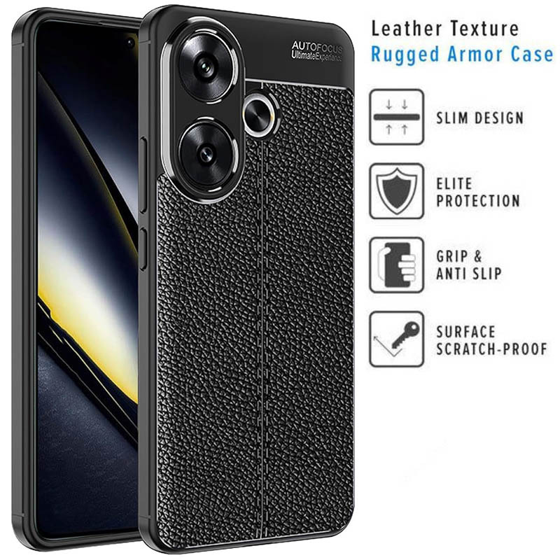 Jual Armor Texture TPU Case Xiaomi Poco F6 5G - Original Auto Focus ...