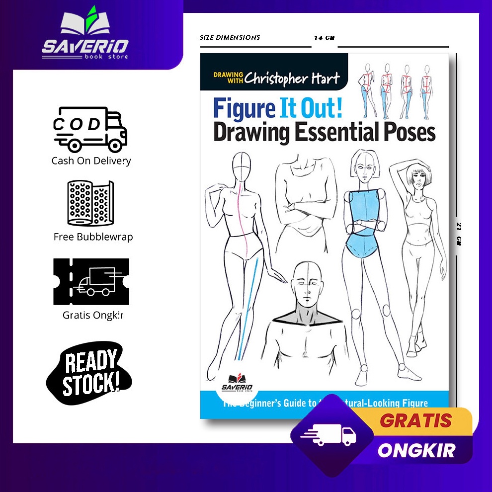Jual KODE J7W6 Figure It Out Drawing Essential Poses by Christopher ...
