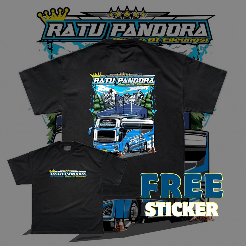 Jual Kaos Bus Ratu Pandora JB5 | Baju Bus Anak Laki-Laki | Free Sticker ...