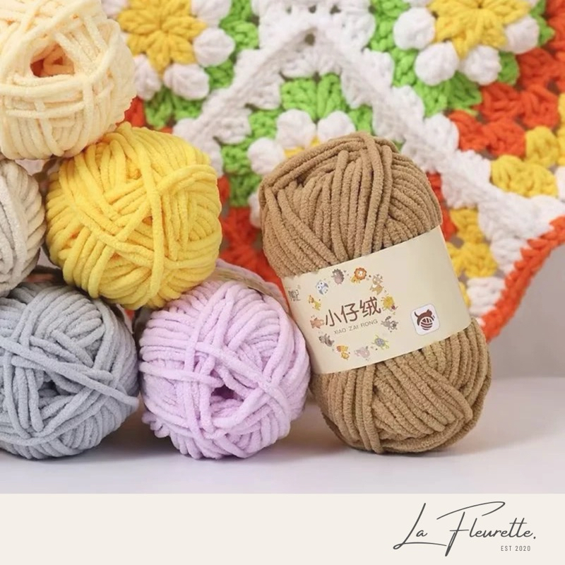 Jual Benang Rajut Mini Amalia / Small Chenille Yarn 50g | Shopee Indonesia