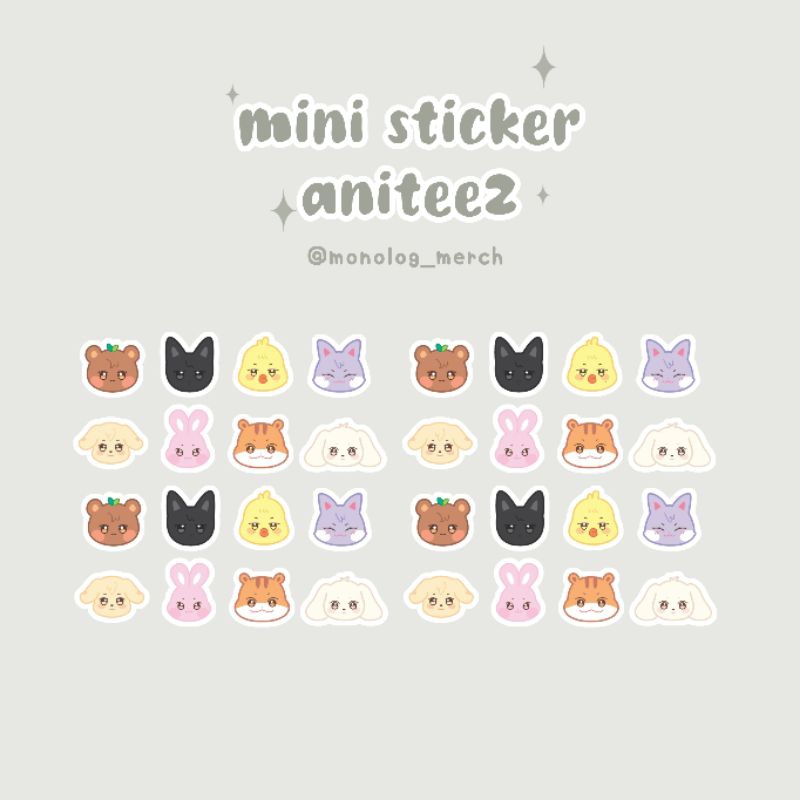 Jual mini sticker aniteez ateez isi 48 pcs | Shopee Indonesia