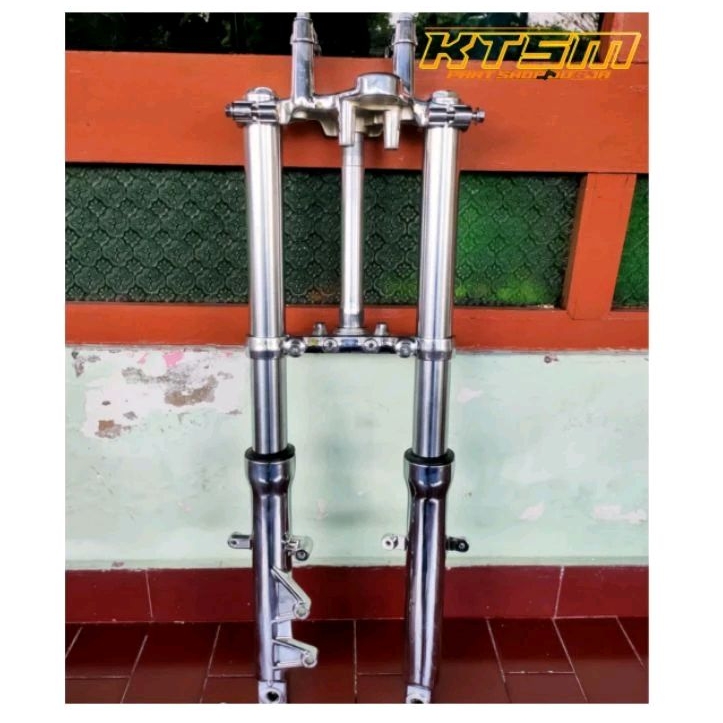 Jual shock shok sok depan byson pnp yamaha rx king full crom celup terbaik tinggal pasang ...