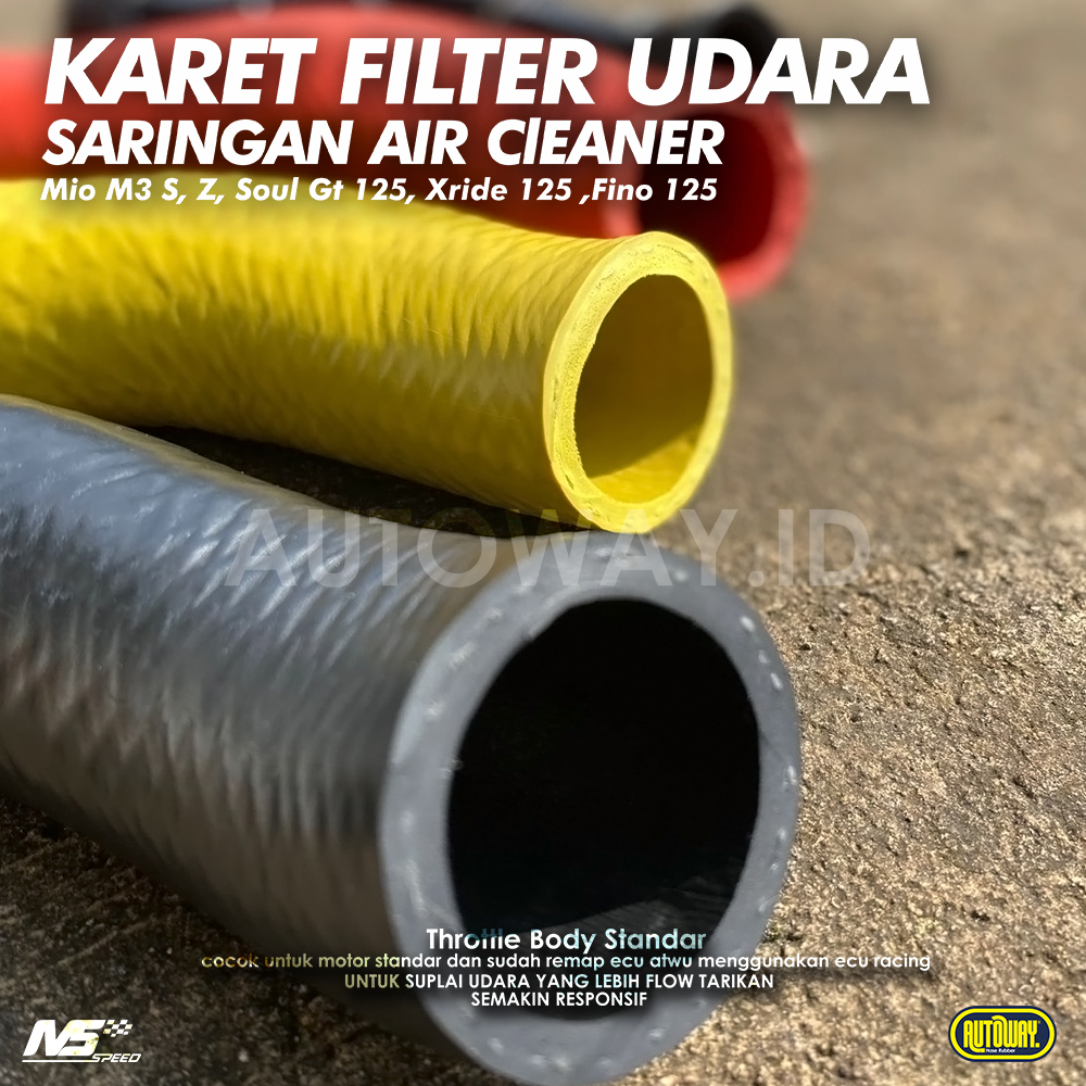 Jual Karet Filter Udara Saringan Air Cleaner Pipe Pipa Selang Mio M3 S ...
