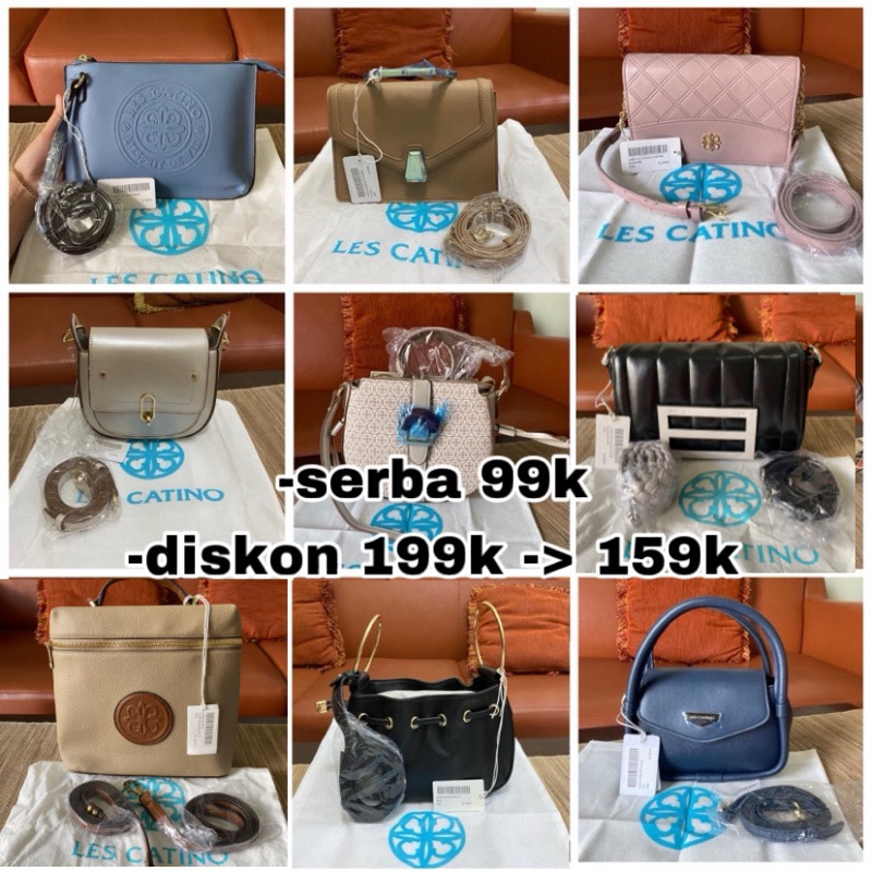 Jual tas les catino tas selempang les catino baru sling bag les catino | Shopee Indonesia