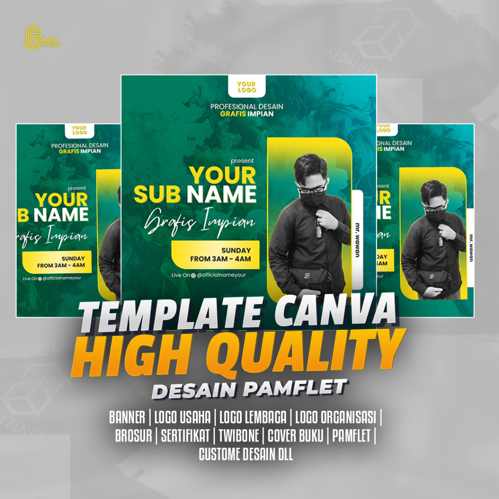 Jual Template Canva, Desain Pamflet, Desain Canva, Desain Grafis ...