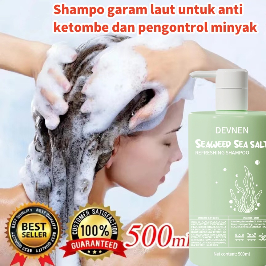 Jual shampo anti ketombe Garam Laut Shampoo 500ml Anti Rambut Rontok Dan Mengontrol Minyak ...