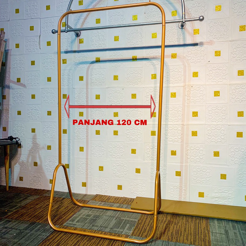 Jual StandHanger Tren Terbaru warna Gold | Gawang Kekinian Butik ...