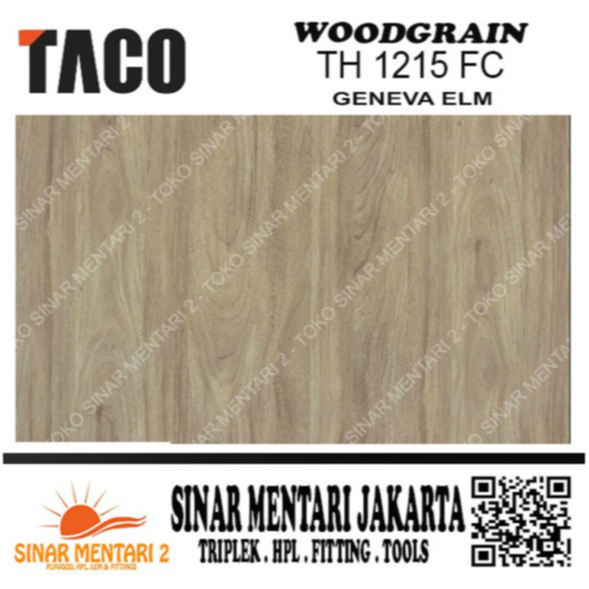 Jual TACO HPL WOODGRAIN TH 1215 FC GENEVA ELM | Shopee Indonesia