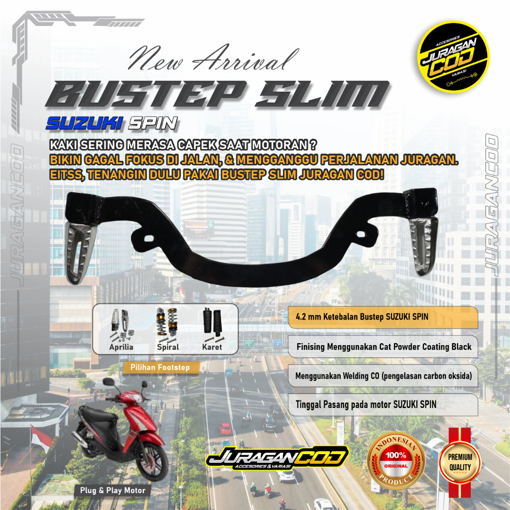 Jual Footstep Pijakan kaki Motor Suzuki Address Nex 1 Nex 2 Crossover ...