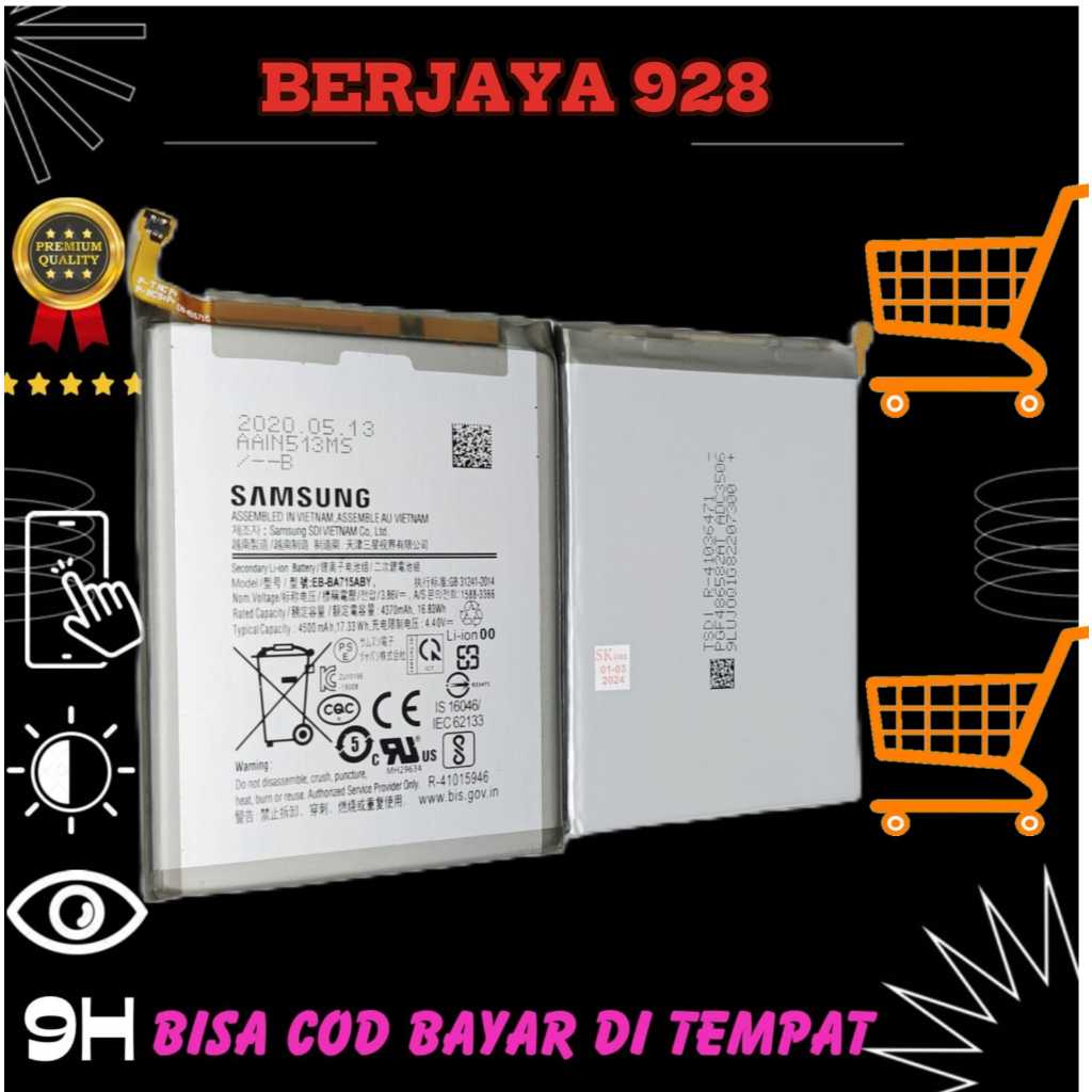 Jual BATERAI SAMSUNG A71 / A715 / EB-BA715ABY ORIGINAL NEW | Shopee Indonesia
