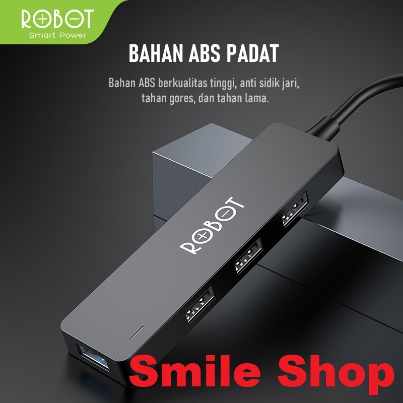 Jual ROBOT USB Hub H160 4 Ports USB 2.0 & USB 3.0 High Speed 5GBPS ...