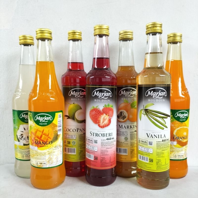 Jual Marjan Sirup Aneka Rasa (Via Gojek/Grab Instant) | Shopee Indonesia
