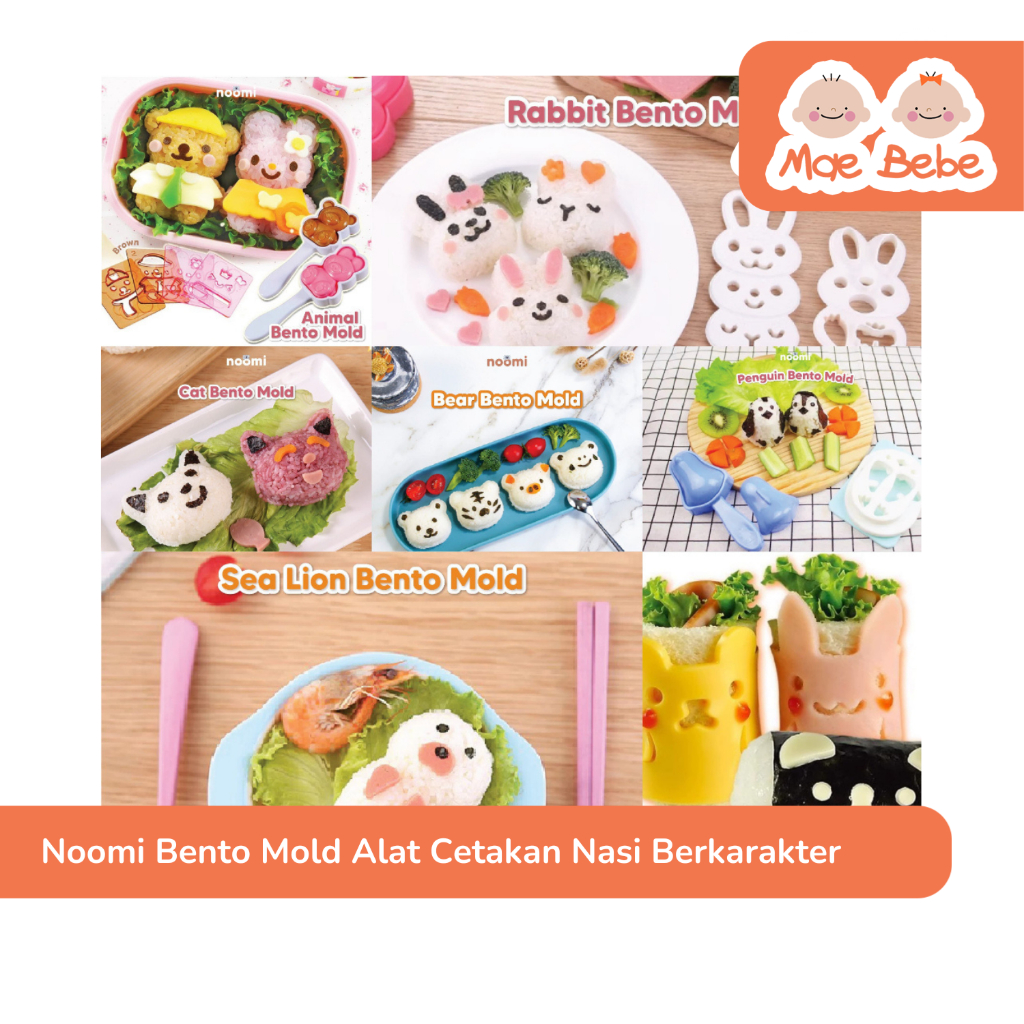 Jual Noomi Bento Mold Alat Cetakan Nasi Bento Berkarakter | Shopee ...