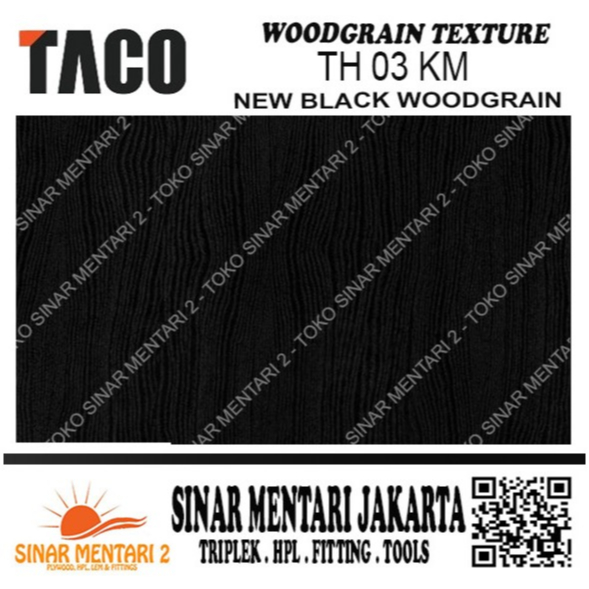 Jual TACO HPL WOODGRAIN TH 03 KM NEW BLACK WOODGRAIN | Shopee Indonesia