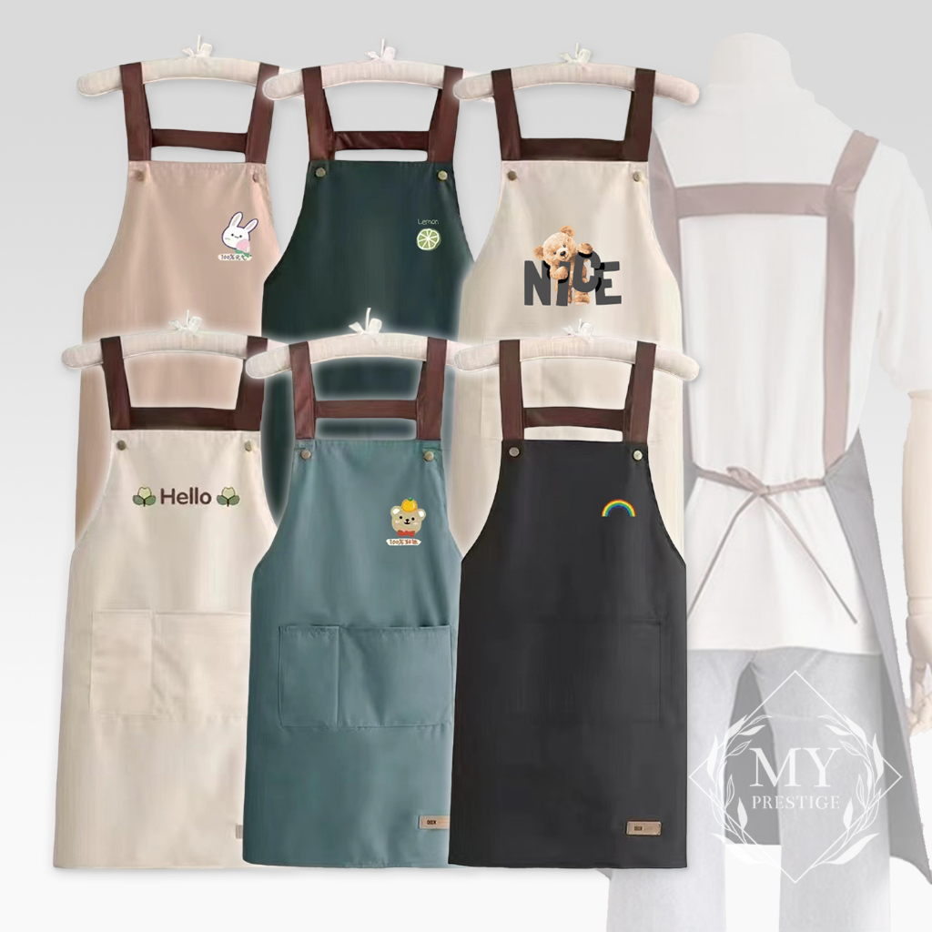 Jual Celemek Apron Cafe Korea Lucu Gambar Karakter Hewan Cute Animal ...