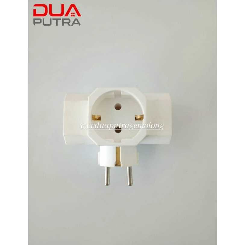 Jual STEKER TEE ARDE BROCO PUTIH/ STEKER COLOKAN T BROCO PERSEGI ISI 3 ...