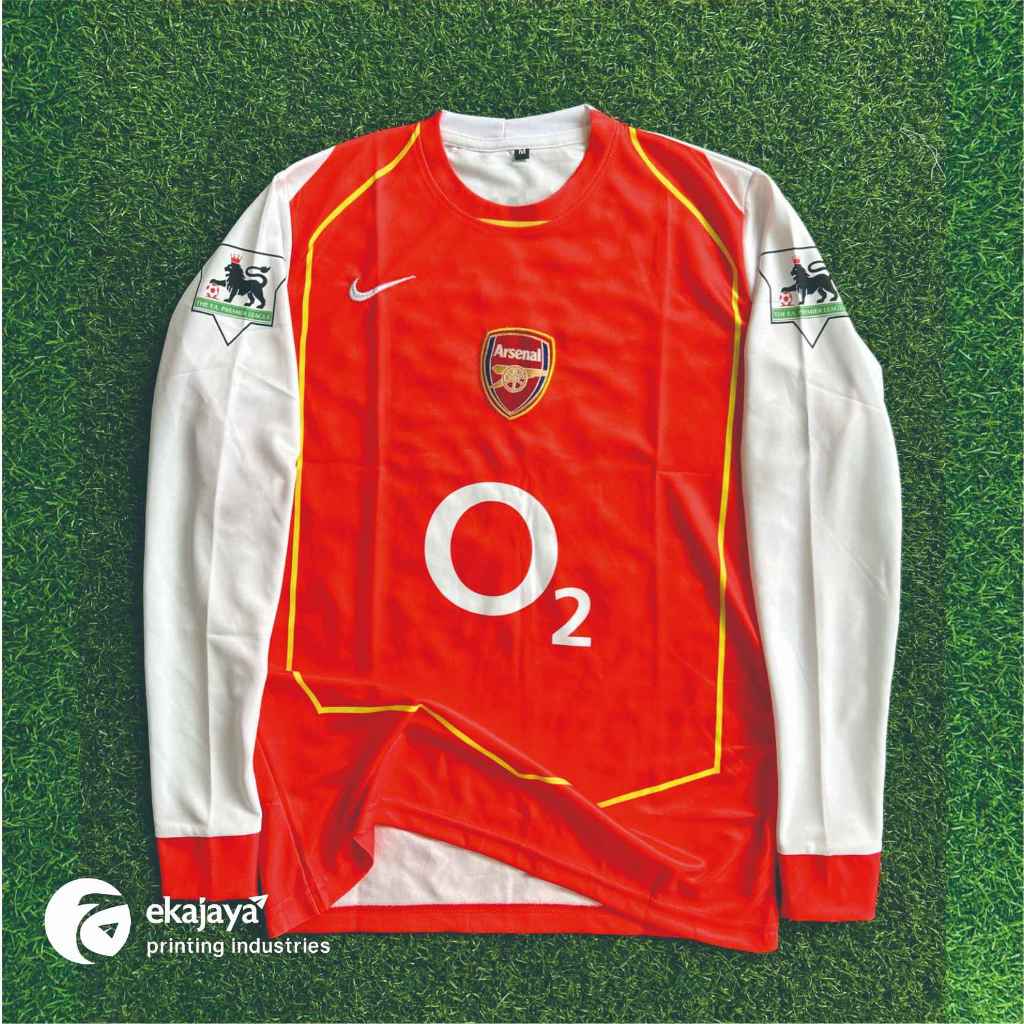 Jual JERSEY ARSENAL HOME 2004 2005 RETRO FULL PRINTING | Shopee Indonesia